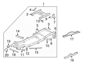 1999-2006 GM Bumper Face Bar Bracket 88944245 | TascaParts.com