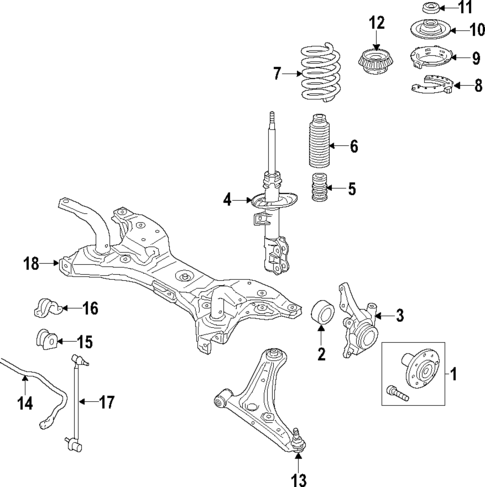 Front Suspension for 2021 Honda HR-V | OEM Parts Online