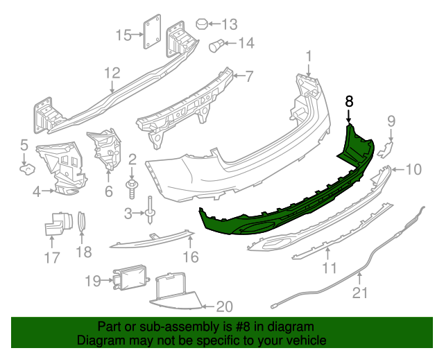 51127413501 - 2015-2019 BMW X6 Lower Cover (51-12-7-413-501) | BMW of ...
