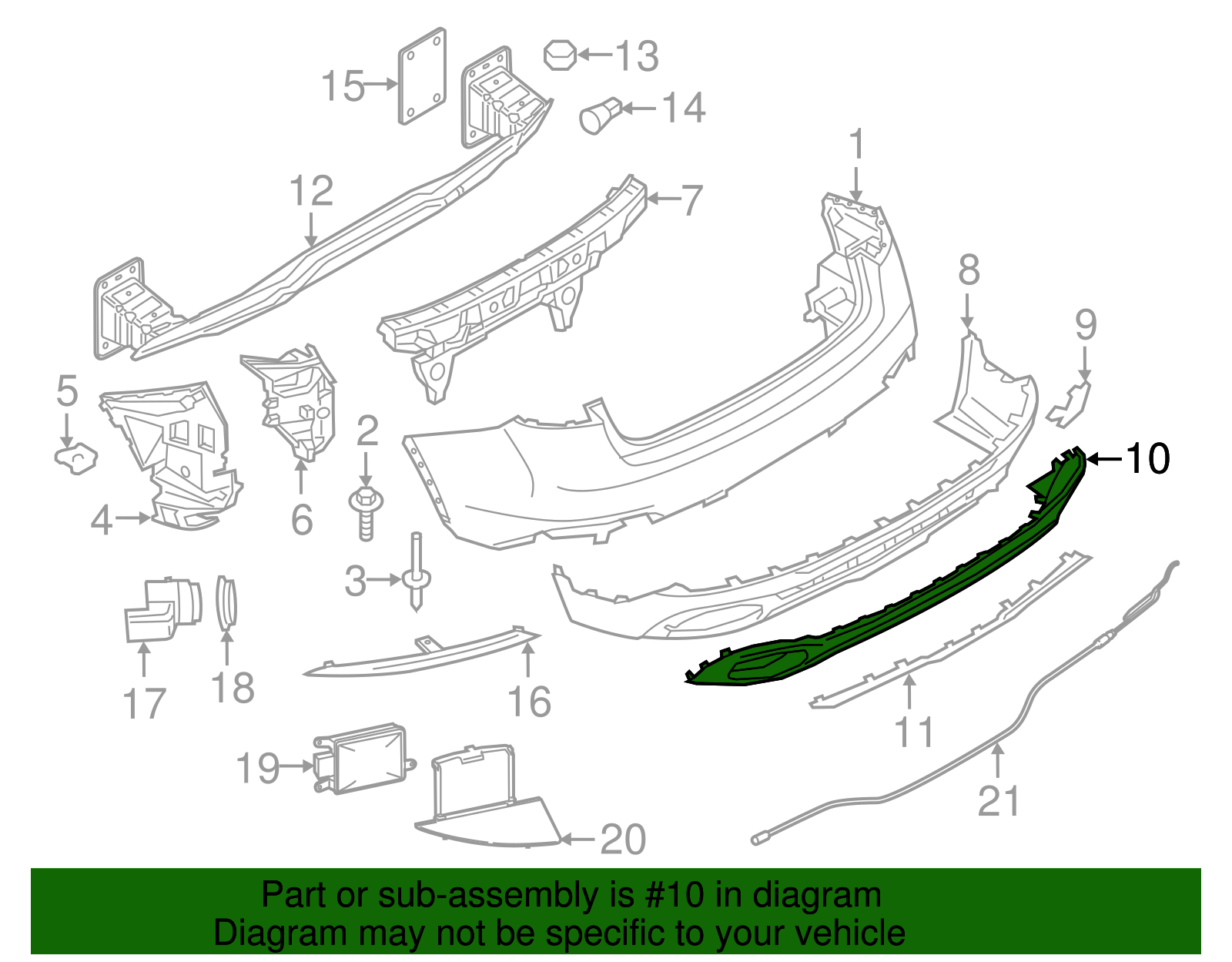 51127414309 - 2015-2018 BMW X6 Lower Extension (51-12-7-414-309) | BMW ...