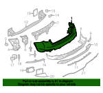 51127413500 - 2015-2019 BMW X6 Bumper Cover (51-12-7-413-500) | BMW of ...