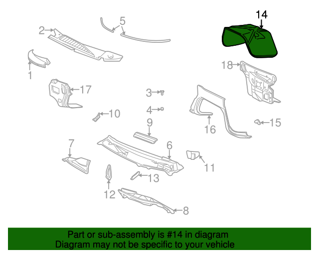 2003-2023 GM Engine Cover 84917036 | NewAutoParts.com