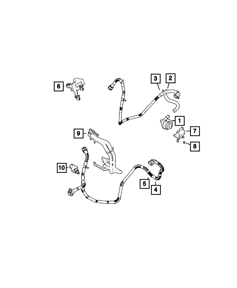 2019-2023 Mopar Radiator Inlet Hose 68526355AA | Mopar eStore