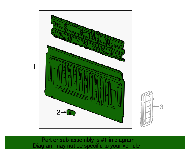 2015-2022 GM Rear End Panel 23171212 | GMPartsDirect.com