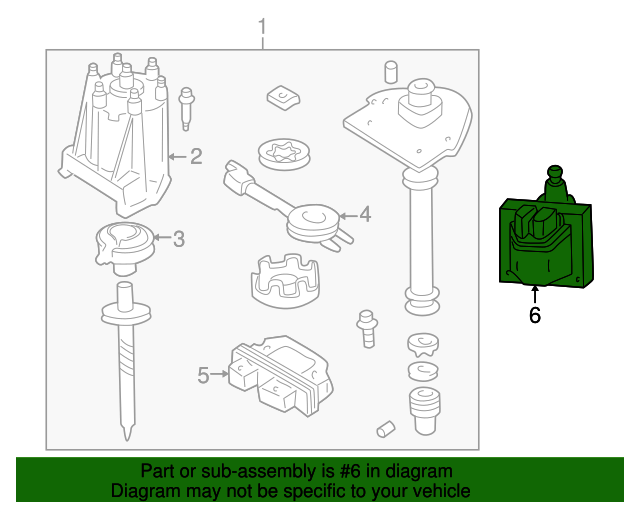 1990-2007 GM Ignition Coil 19418996 GM | GMPartsDirect.com