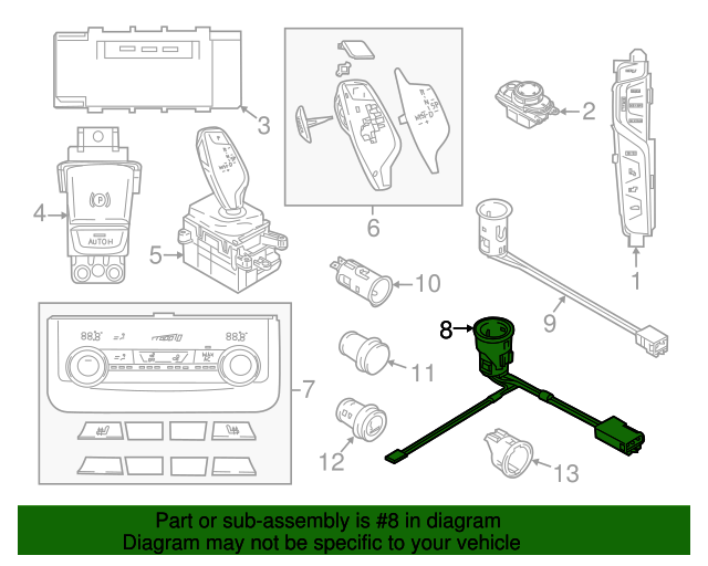 61-34-9-302-184 - Power Outlet 2017-2024 BMW | AutoNationParts.com