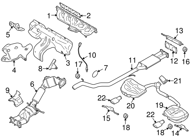 31336835 - Exhaust Muffler 2008-2015 Volvo | AutoNationParts.com