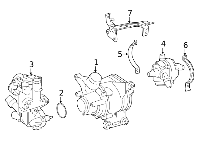 2019-2021 Mercedes-Benz Engine Water Pump 2642000100 | AutoNationParts.com