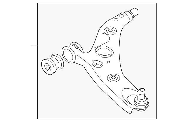 KB7W-34-350H - Lower Control Arm - 2017-2020 Mazda CX-5 | Mazda Parts ...