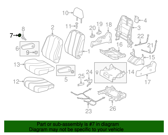 72848-08020-E0 - Armrest Cap 2011-2019 Toyota Sienna | Longo Toyota Parts