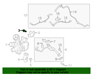 2011-2024 Ford Turbocharger Bolt W715673-S900 | OEM Parts Online