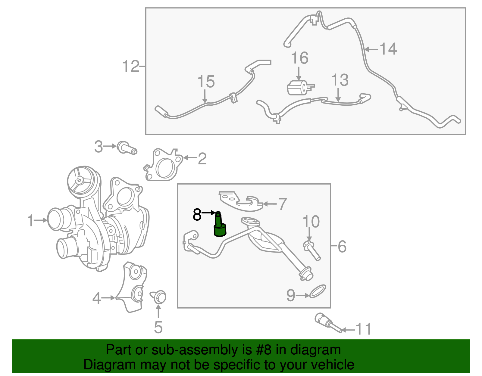 2011-2025 Ford Water Inlet Tube Lower Bolt W716088-S900 | OEM Parts Online