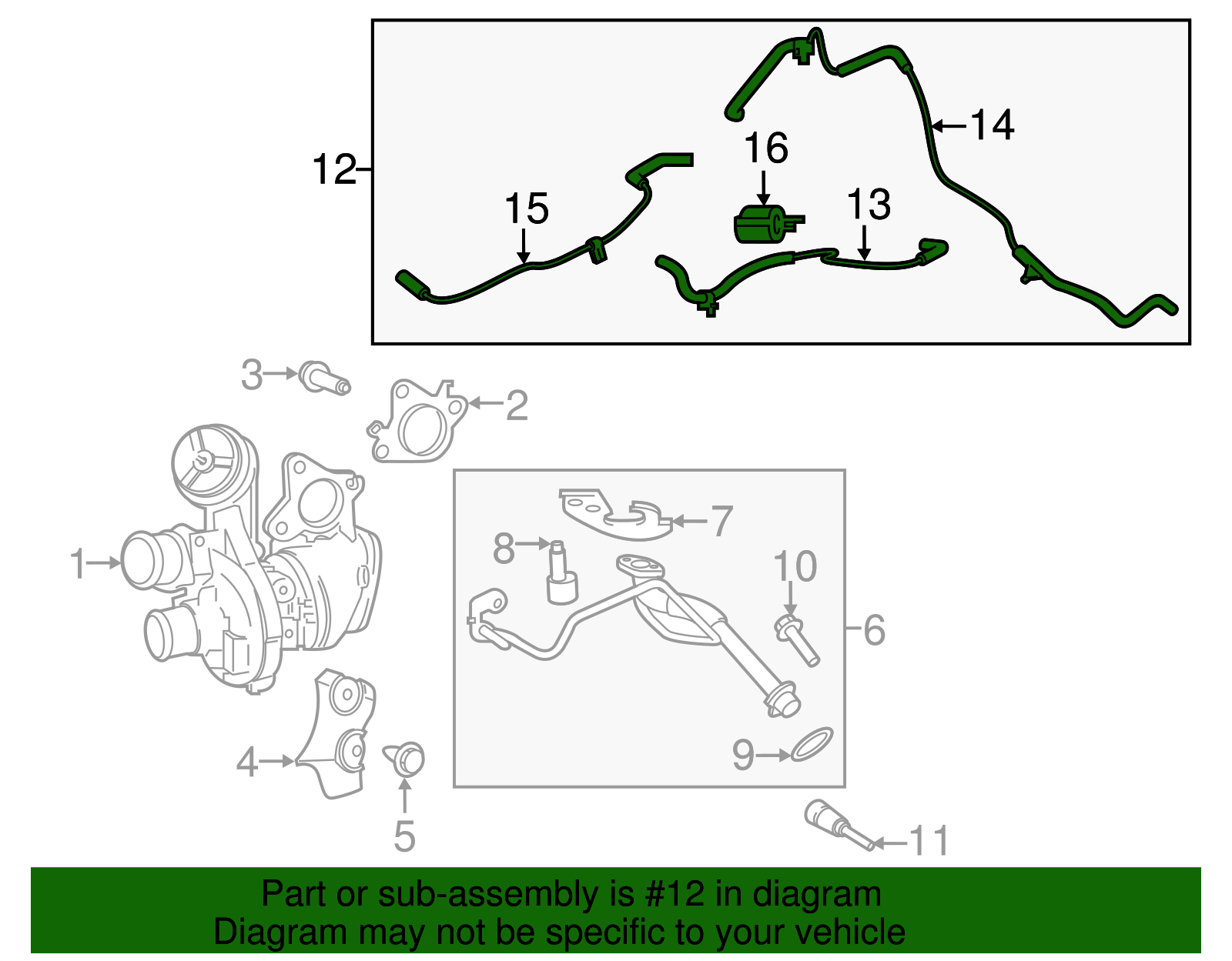 DL3Z-9961-B - Vacuum Tube 2014-2024 Ford | Big 3 Auto Parts