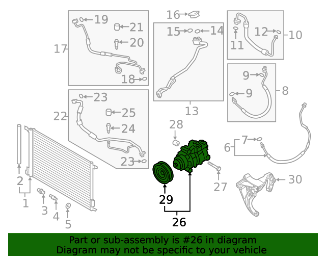 2015-2023 Audi Compressor Assembly 4M0-820-803-L | Audi USA Parts