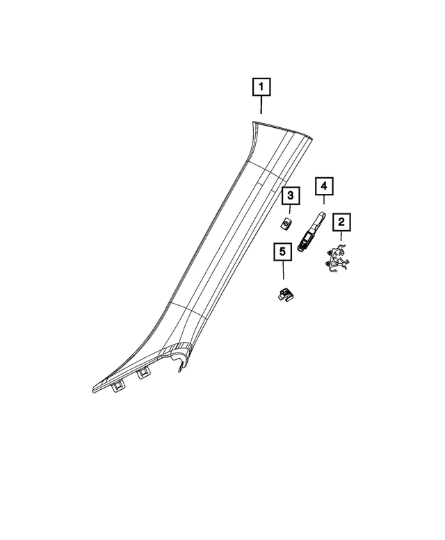 2021-2024 Jeep Molding Clip 68384384AA | Mopar eStore