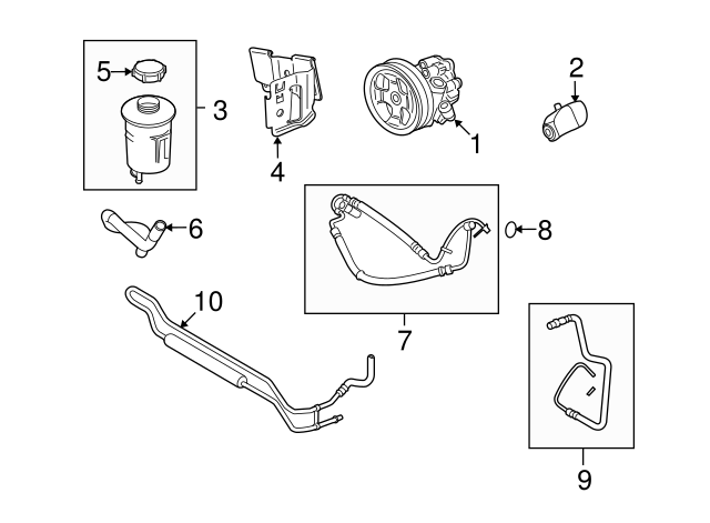 LR031836 - Pressure Hose - 2010-2013 Land Rover Range Rover Sport ...