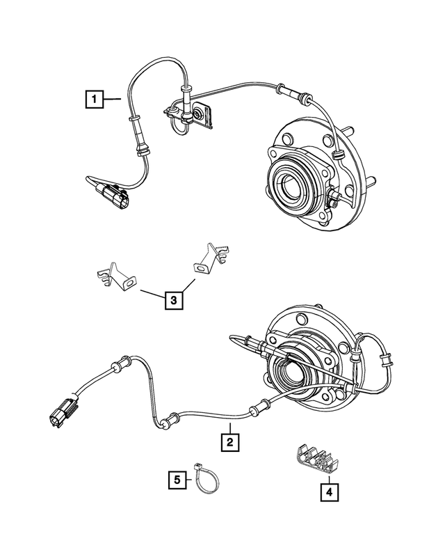 2014-2018 Jeep Cherokee Wheel Speed Sensor 4779897AC | Mopar eStore
