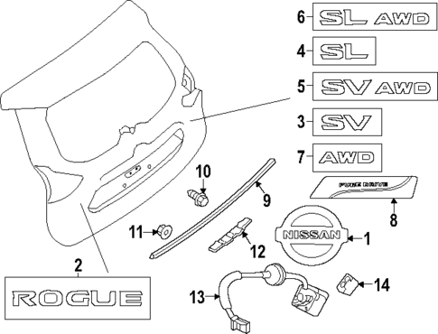 Parking Aid for 2018 Nissan Rogue Parts Nissan of Albertville