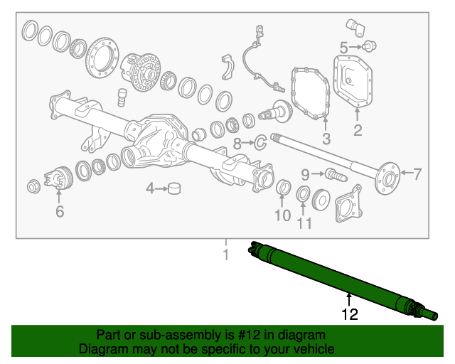 2015-2022 GM Shaft (Replaces Part Number 84369128) 85109715 GM ...