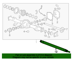 2015-2022 GM Shaft (Replaces Part Number 84369128) 85109715 GM ...