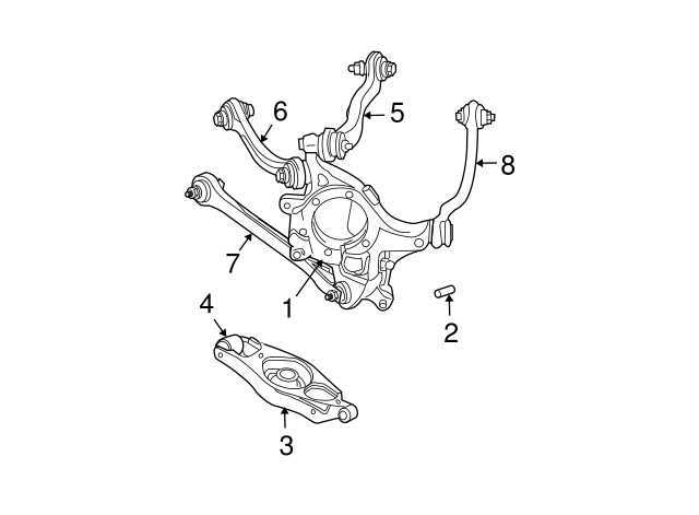 2005-2009 Mopar Strut Rod 4782536AB | TascaParts.com