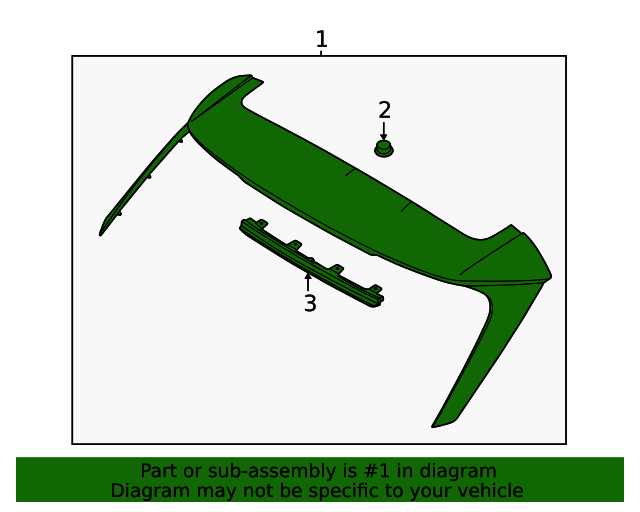 2022-2023 Hyundai Tucson Spoiler Assembly 87210-N9000-PS8 | QuirkParts