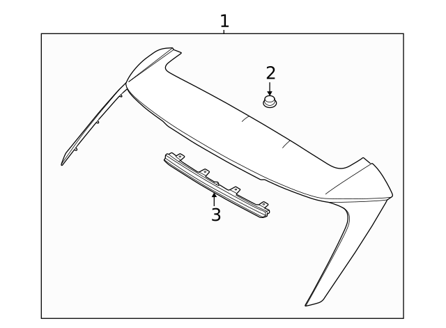 2022-2023 Hyundai Tucson Spoiler Assembly 87210-N9000-PS8 | QuirkParts