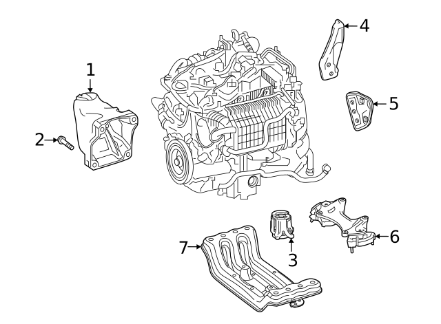 213-240-70-00 - Engine Mount 2021-2023 Mercedes-Benz E 450 | Mercedes ...