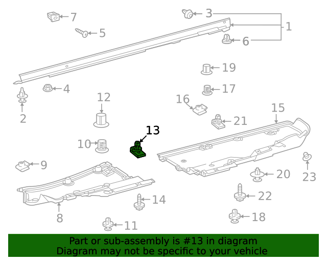 51455-0E020 - Under Cover Seal - 2020-2023 Toyota | OEM Genuine Toyota ...