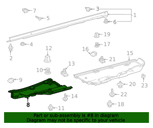 58398-0E010 - Cover Extension 2020-2021 Toyota Highlander | Longo ...