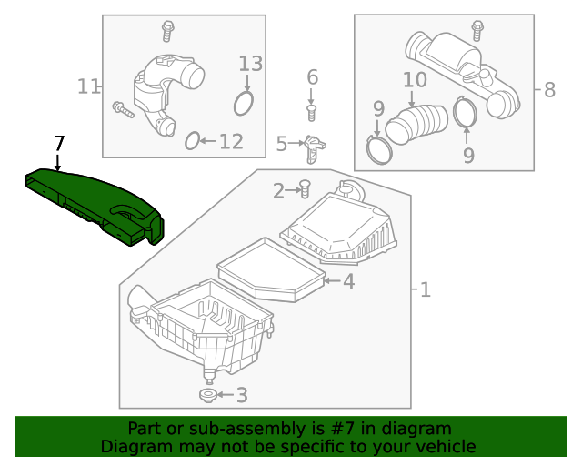 32222137 - Air Inlet Duct - 2019 2020 Volvo XC40 | Volvo OEM Parts Direct