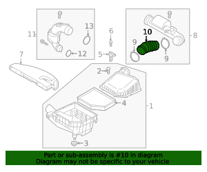 2019-2020 Volvo XC40 Air Inlet 32224385 | TascaParts.com