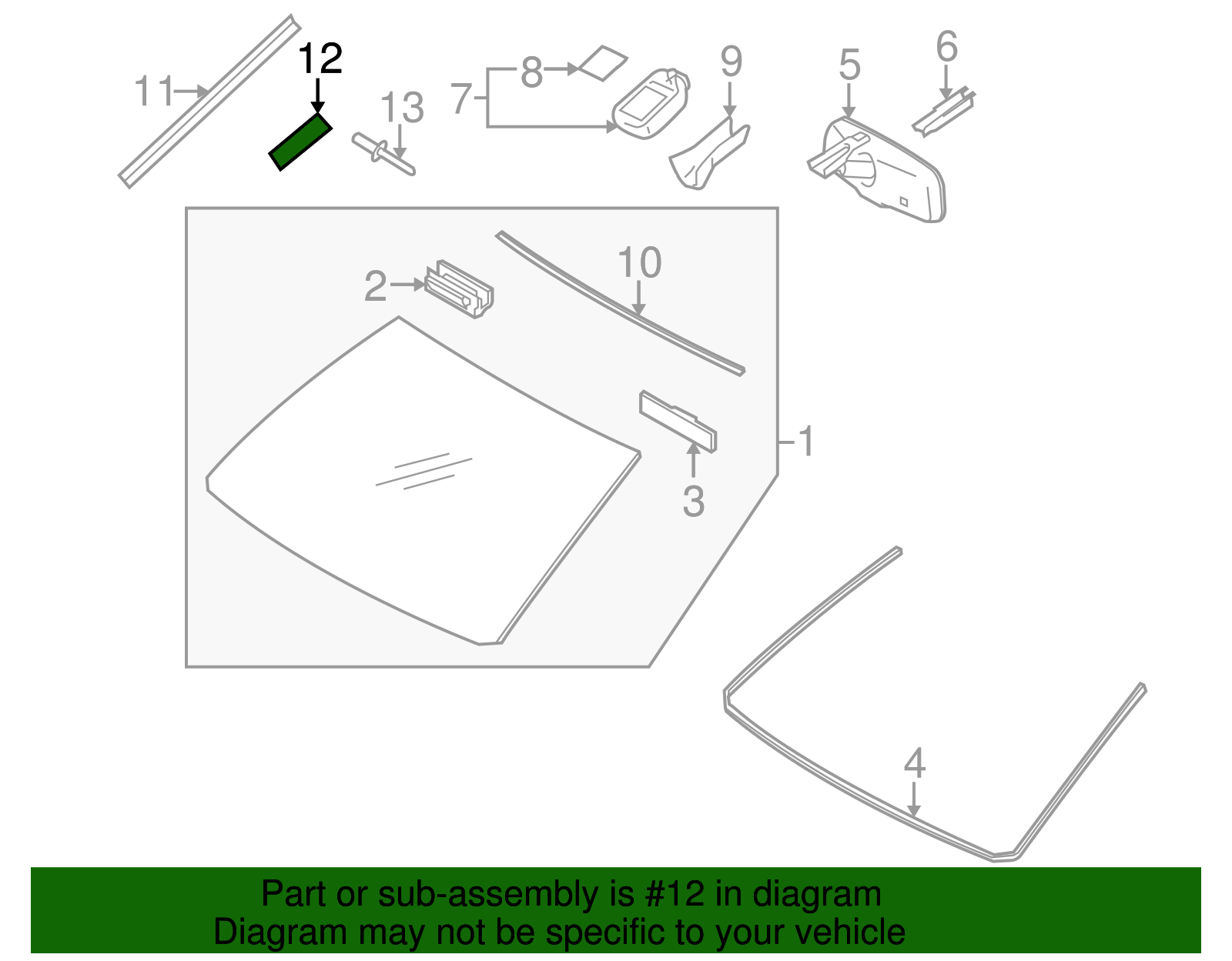 75545-53011 - Reveal Molding Clip - 2006-2020 Lexus | My L Parts