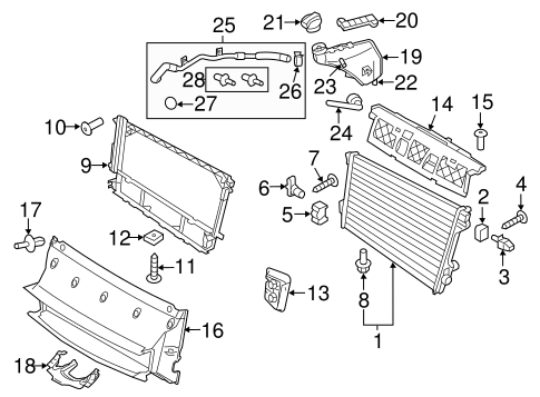 Radiator & Components for 2013 Porsche Cayenne | Gaudin Porsche Parts