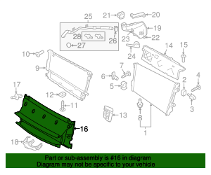 2014-2016 Porsche Panamera Lower Duct 970-575-323-19 | Porsche Marin