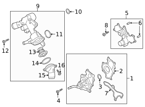 L1MZ-8501-D - Water Pump Assembly 2020-2024 Ford | AutoNation Parts
