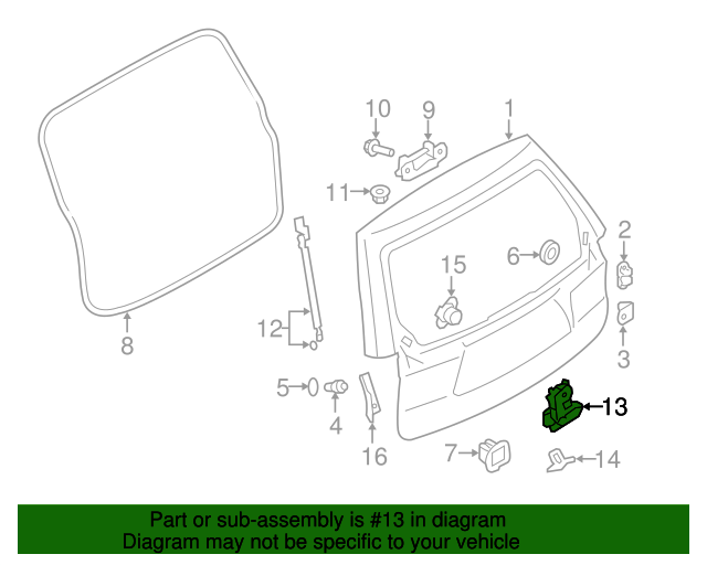 2008-2023 Subaru Lock Actuator 63032FG102 | Subaru Parts For You