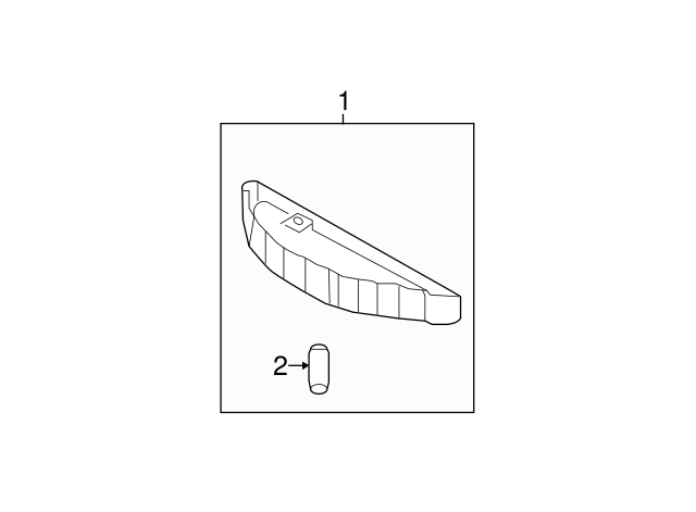 92700-1R000 - Center High Mount Stop Light 2012-2017 Hyundai Accent ...