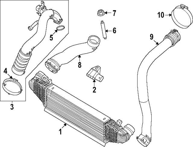 2024 Ford Mustang Outlet Tube PR3Z-6F073-A | QuirkParts