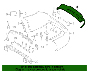 204-885-39-38 - Lower Deflector 2012-2015 Mercedes-Benz C 63 AMG ...