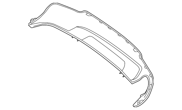 204-885-39-38 - Lower Deflector 2012-2015 Mercedes-Benz C 63 AMG ...