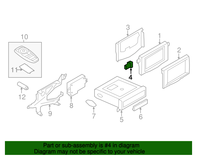 52-10-9-282-020 - Hinge 2013-2016 BMW | AutoNationParts.com