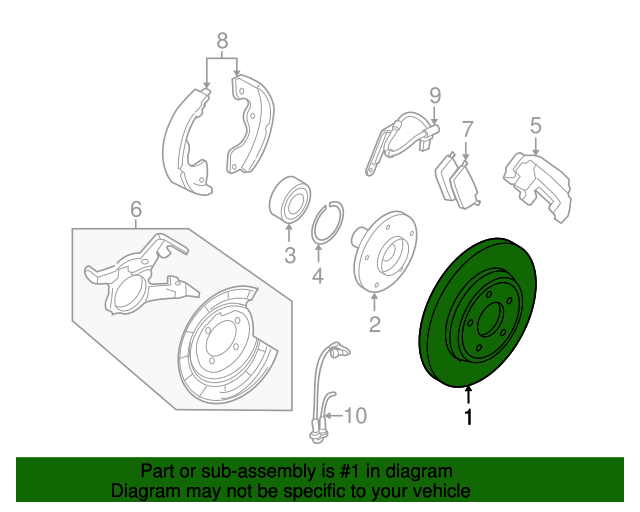 2005-2008 Ford Rotor Assembly - Brake 5U2Z-1V125-Z | Blue Springs Ford ...