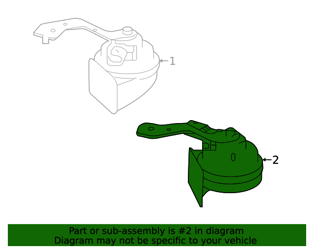 247-540-03-25 - Horn 2021-2023 Mercedes-Benz | AutoNationParts.com