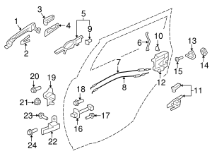 5745A395 - Door Lock Actuator Motor - 2011-2023 Mitsubishi | Lasco Auto ...