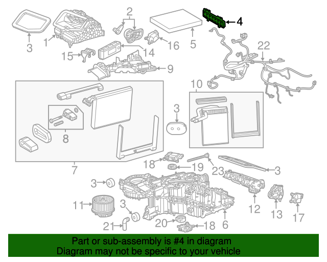 22808782 - HVAC Air Inlet Housing Cover 2014-2020 GM | GMPartsNow