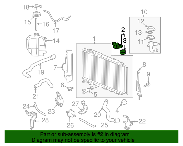 74171-SNA-A00 - Bracket Radiator Mount (Upper) - 2006-2013 Honda ...