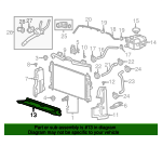 2013-2017 Cadillac XTS Radiator Air Lower Deflector 22814003 GM ...