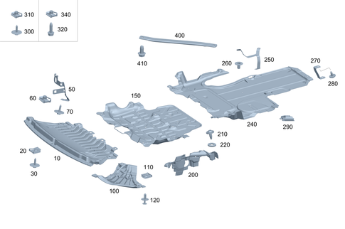 Engine Compartment Lining, Gasoline Vehicles for 2022 Mercedes-Benz E ...