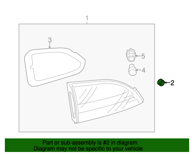 2012-2016 Mazda Tail Lamp Assembly Nut C513-50-84YA | RealMazdaParts.com